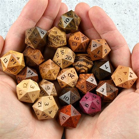 Wooden d20s – Artofit