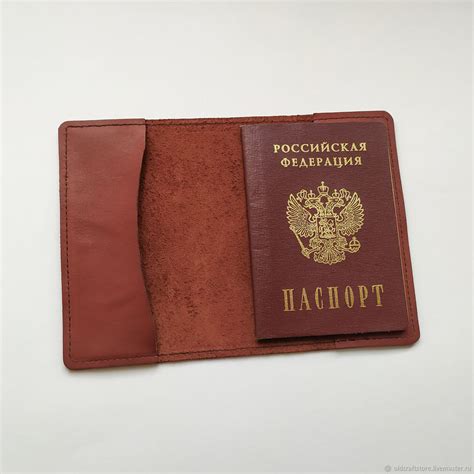 Обложка на паспорт ручной работы, из натуральной кожи в интернет ...