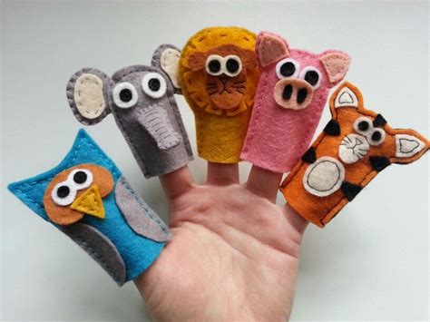 Finger puppets | Finger puppet patterns, Felt puppets, Felt finger puppets
