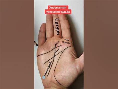 Хиромантия - линия Сатурна, успешная судьба - YouTube