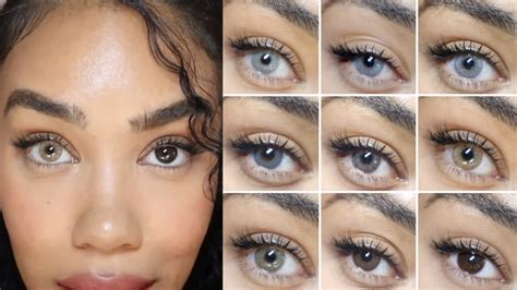 TRYING ALL 8 SHADES OF LORANS CONTACTS! SOLOTICA DUPES?! FIRST ...