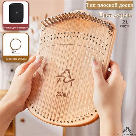 Lyre Harp лира арфа 21 тон Музыкальный инструмент для взрослых и ...