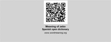 ZEBO - Spanish open dictionary