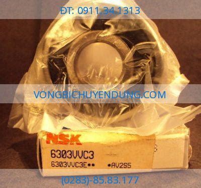 Vòng bi NSK 6303VV, Bạc đạn NSK 6303 VV C3 - 17x47x14mm