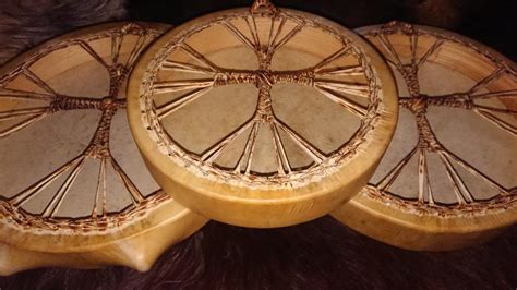 Бубен шаманский большой с рожками (9 шт.). Разные варианты бубнов ...
