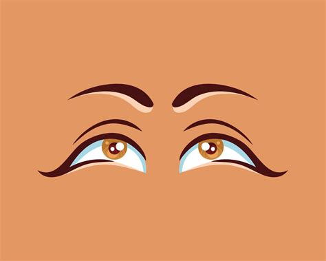 icon face illustration and eyebrows 9902741 Vector Art at Vecteezy