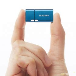 Небольшая флешка на 64 ГБ от Samsung с USB 3.1 (Type-C) интерфейсом