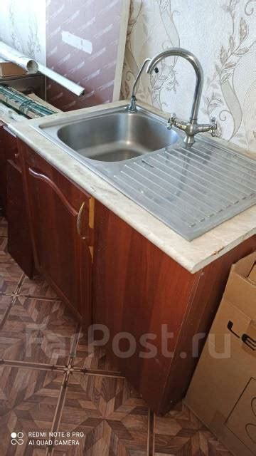 Продам кухонную мойку из нержавейки с тумбой б/у, в наличии. Цена: 3 ...