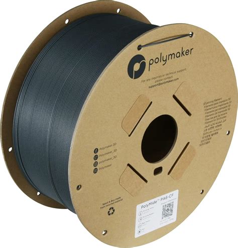 Polymaker PA6-CF Nylon Filament 1.75 Black, 2kg Carbon Fiber Nylon ...