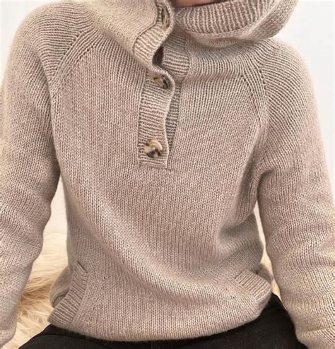 Худи с карманами вязаный спицами сверху CabinHoodie