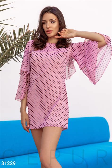 Шифоновое короткое платье (№ 31229) ♡ Gepur - women clothes store