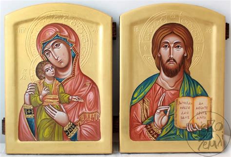 венчальные иконы Богородица Одигитрия Господь Вседержитель