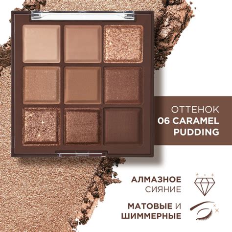 KLOG Тени для век палетка матовые блестящие коричневые Eyeshadow ...