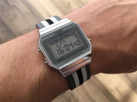 Casio A700 on a two-piece NATO strap : r/casio