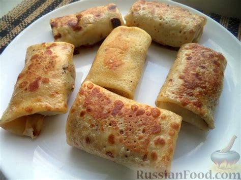 Блинчики с мясом, рецепты на RussianFood.com: 81 рецепт блинчиков с мясом