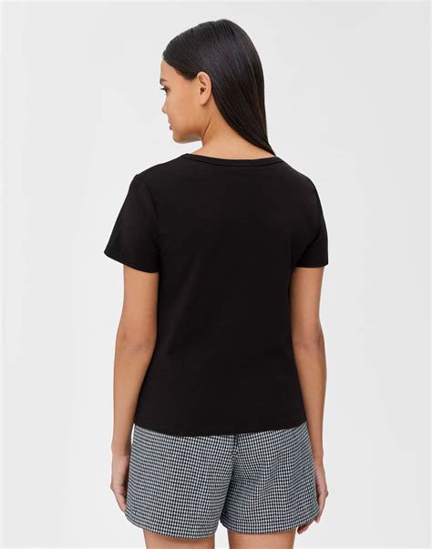 Черная базовая футболка Straight из джерси GKT018931-6 купить по цене ...