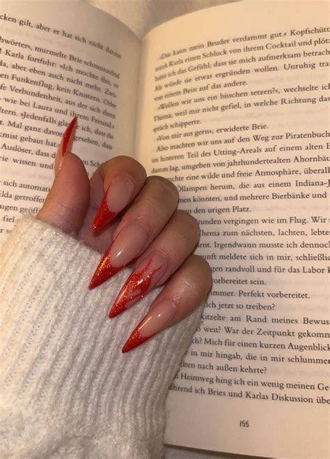 Red Stiletto Nails - Trendy and Stylish