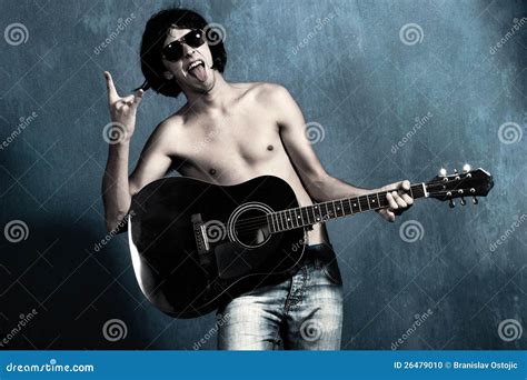 Crazy guitar player stock photo. Image of teen, leisure - 26479010