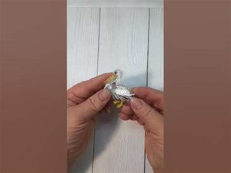 Брошь из бисера пеликан(brooch)#shorts - YouTube
