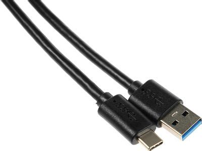 Кабель Buro USB Type-C (m) - USB (m), 1.8м, 3A, черный [bhp usb-tpc-1.8 ...