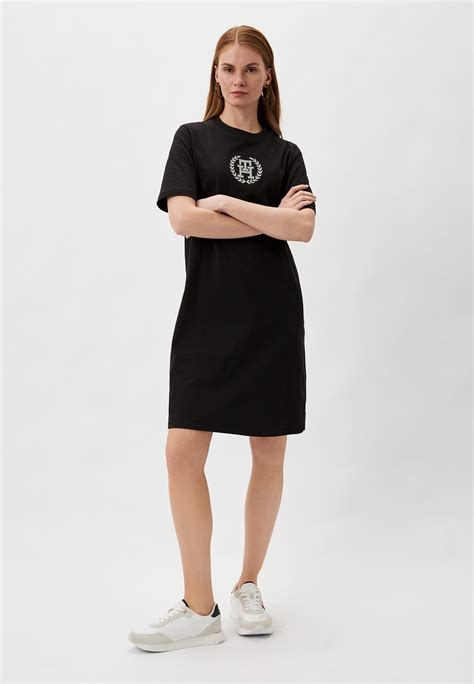 Платье Tommy Hilfiger, цвет: черный, RTLADM266401 — купить в интернет ...