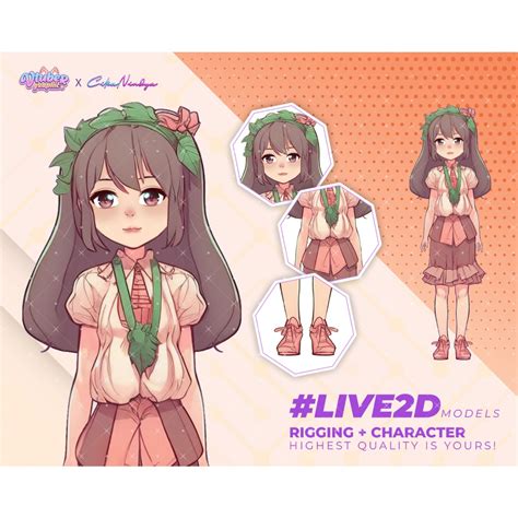 Create Your vtuber Character With A Modern And Charming Live2D Model ...