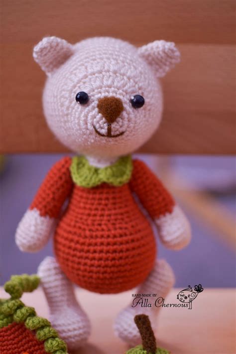 Toys by Alla Chernous Любовь в каждой петельке: Мишутка в костюмчике тыквы