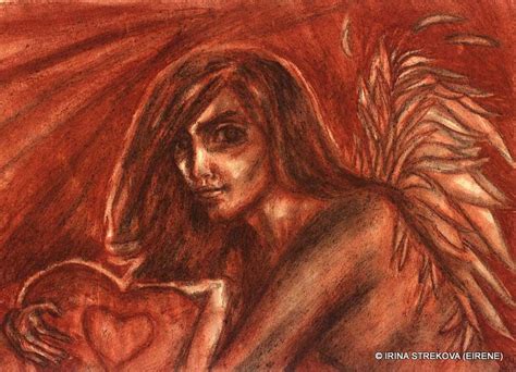 Beskrylyj Angel // галерея графических работ Eirene / сангина, сепия