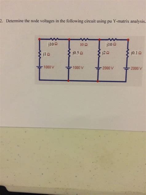 Solved Determine the node voltages in the following circuit | Chegg.com