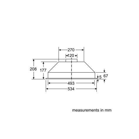 BOSCH DLN53AA70 - 53cm Built-In Conopy Cooker Hood