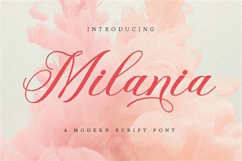 Milania Script | Cool fonts, Font bundles, Modern calligraphy fonts