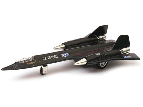 metalowy samolot wojskowy Lockheed YF-12 z dźwiękiem i światłami ...