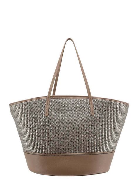 Brunello Cucinelli Shoulder Bag Beige Womens Brunello Cucinelli