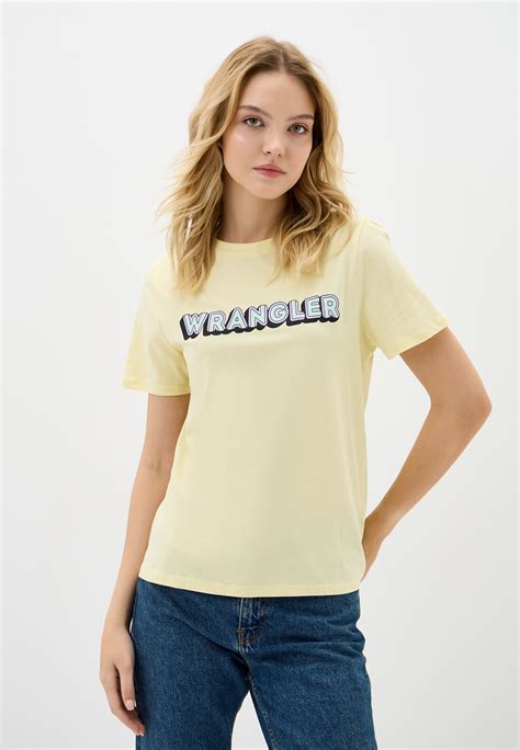Футболка Wrangler, цвет: желтый, RTLADX828801 — купить в интернет ...