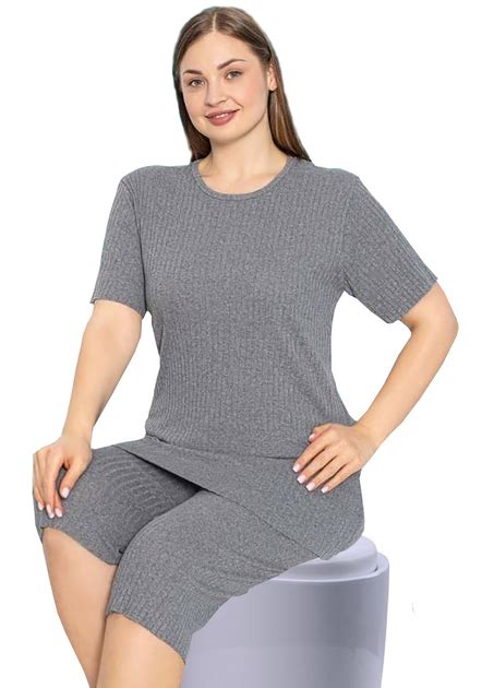 Пижама шорты и майка P2787 2XL – Брендовая одежда | ROZETKA