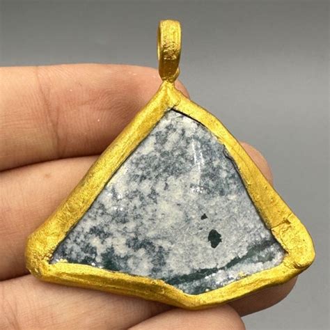 Unique Rare Ancient Roman Gold Gilded Old Roman Glass… - Gem