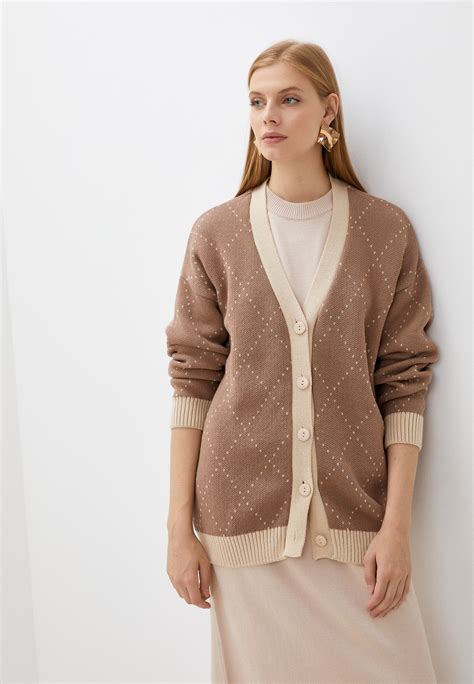 Кардиган Kivi Clothing, цвет: коричневый, MP002XW0JWI8 — купить в ...