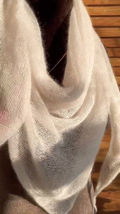 Косынка из мохера. Легкая, воздушная, но при этом тёплая. Свяжу на ...