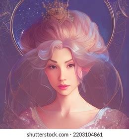 Pretty Princess Very Beautiful Girl 3d Stock Illustration 2203104861 ...