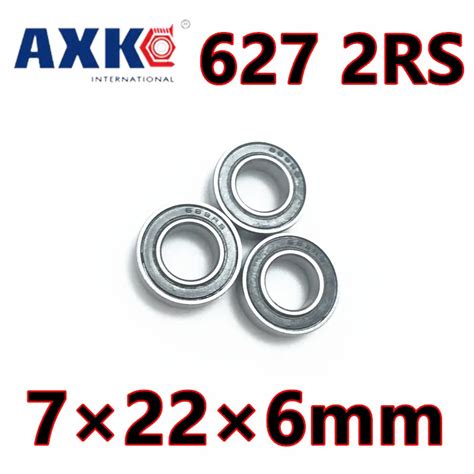 627rs Bearing Abec 5 (10pcs) 7*22*6 Mm Miniature Sealed 627 2rs Ball ...