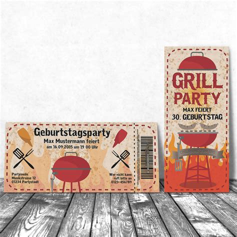 Einladungskarte GrillFest - eigenbauDESIGN