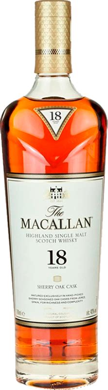 Виски Macallan Sherry Oak, 18 Years Old, in gift box, 0.7 л. купить ...
