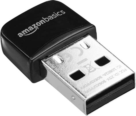 Amazon.com: Amazon Basics Wi-Fi 11n USB Nano Adapter, 150 Mbps, Black ...