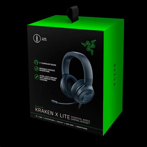 Игровая гарнитура RAZER Kraken X Lite (RZ04-02950100-R381) - ЗОНА51