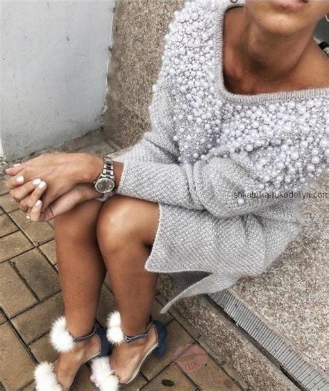 Модное серое платье с бусинками | Casual fall outfits, Fashion, Womens ...