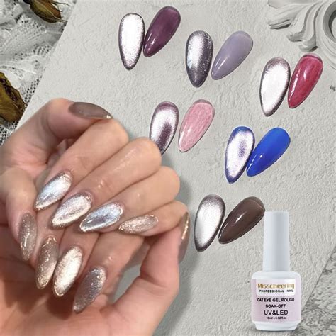 Магнитный Гель-лак для ногтей «кошачий глаз», 8/15 мл на AliExpress