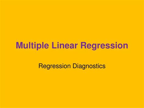 PPT - Multiple Linear Regression PowerPoint Presentation, free download - ID:2162676