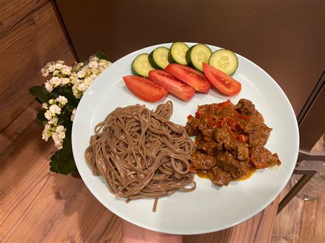 Гречневая соба под сливочным соусом с курицей рецепт с фото пошаговый ...