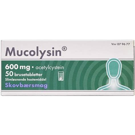 Mucolysin 600 mg • Find den billigste pris hos PriceRunner nu