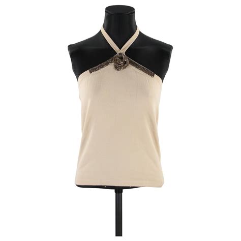 Dolce & Gabbana top 40 Beige Cotton ref.779277 - Joli Closet